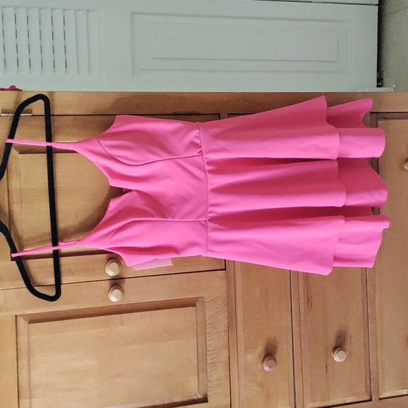 row a | Dresses | Pink Pleated Fit And Flare Mini Dress For Prom | Poshmark